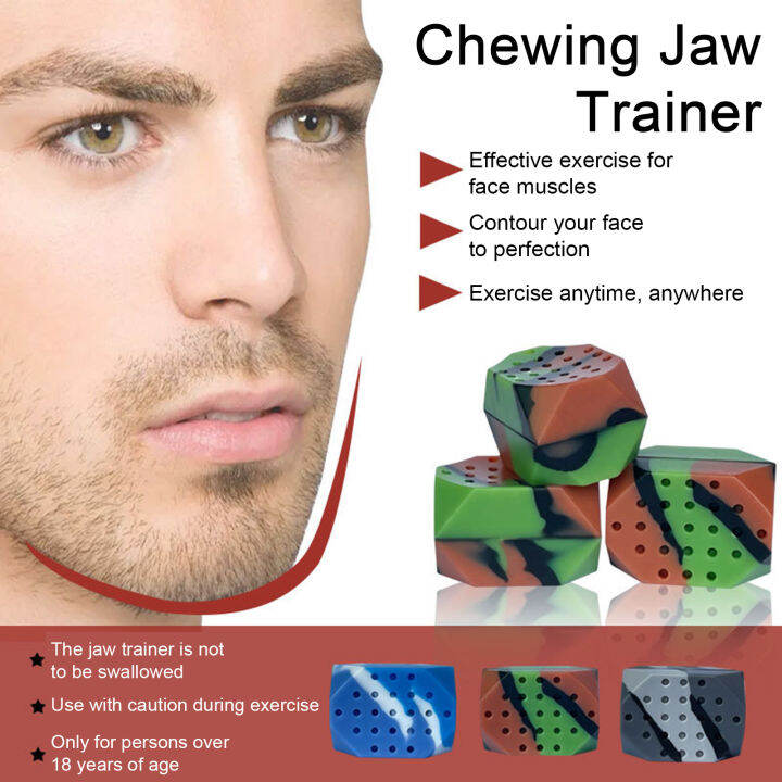 wanglin Silicone Jaw Trainer Jawline Exerciser Powerful Jawline ...
