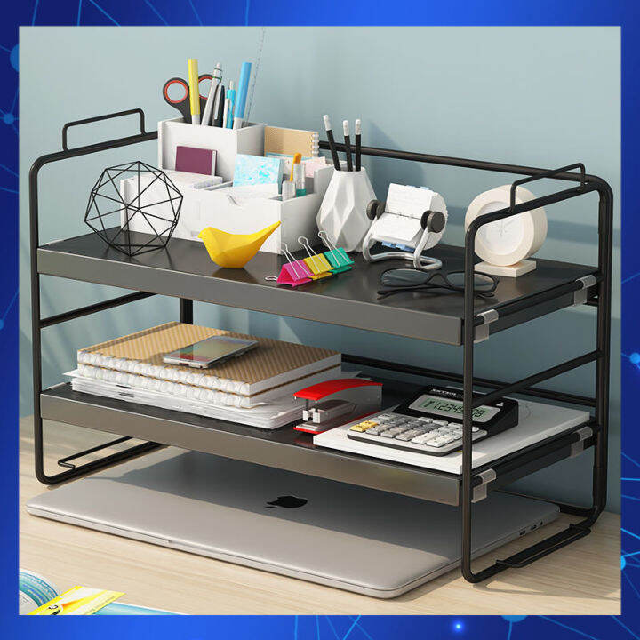 Office Shelf Office Organizer Office Supplies File Rack Multilayer ...