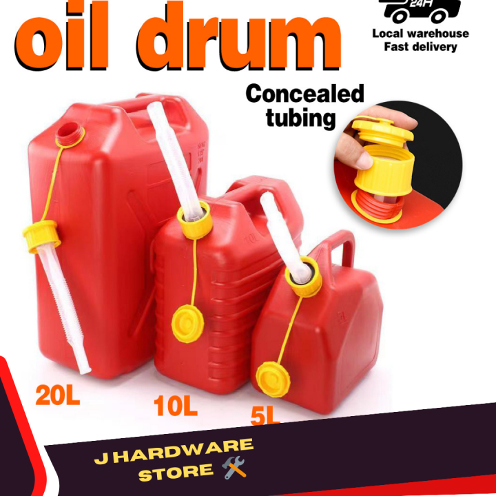 5L 10L 20L oil drum gas tank Spare Fuel Tank Fuel Can tubing/thickening water motorcycle petrol ...
