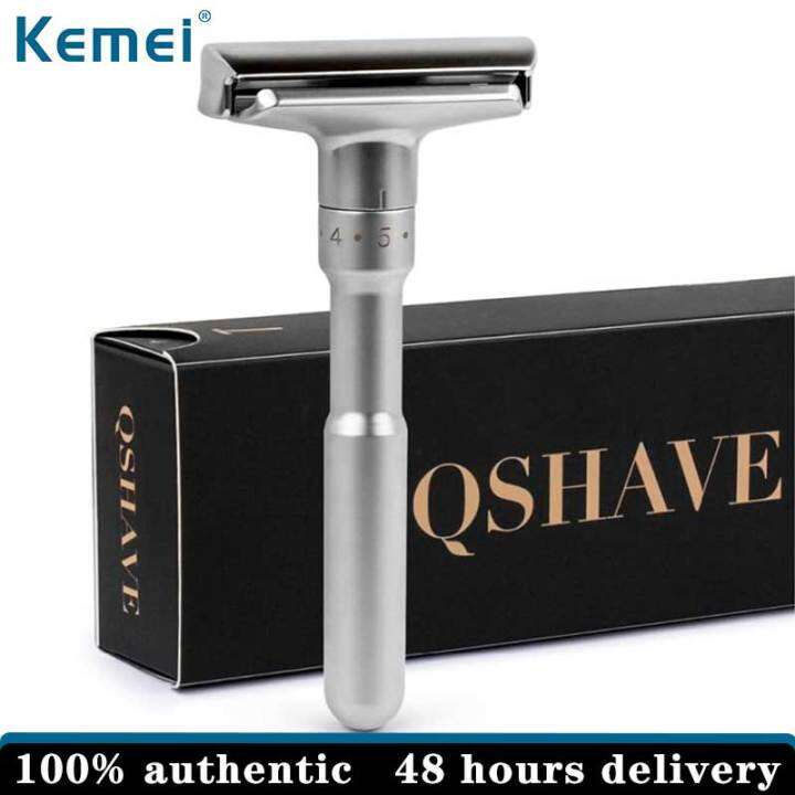 Kemei Adjustable Safety Razor Dual Side Classic Men's Shaving Gentle to ...