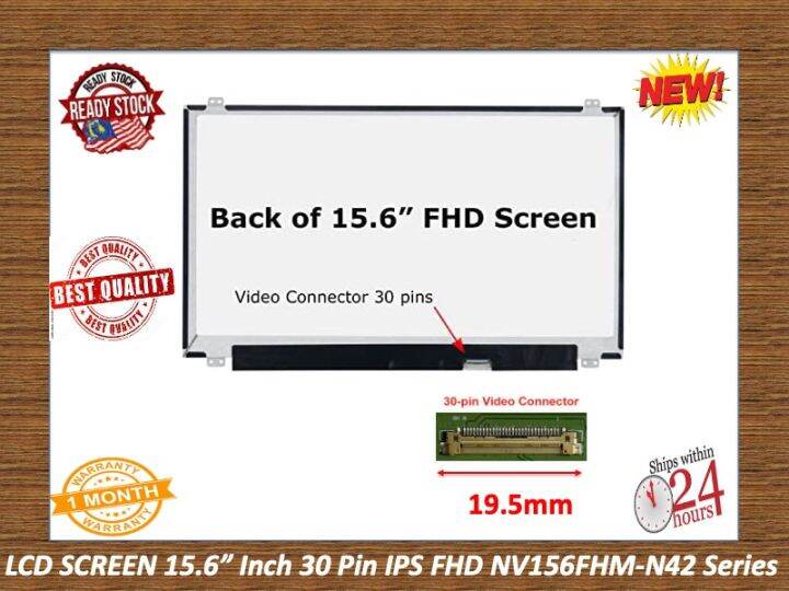 15.6 inch 30 Pin Slim FHD IPS LED SCREEN For Acer Predator Helios 300 G3-572, 300 G3-573 ; Acer ...