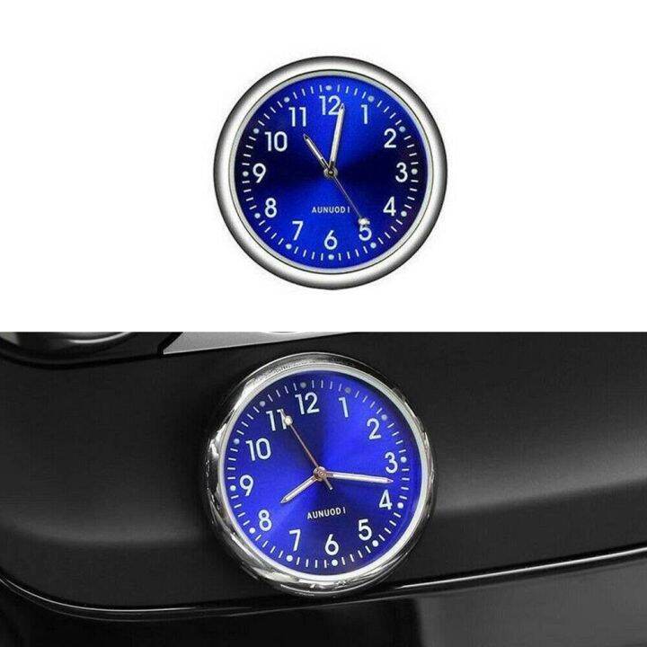 Analog Car Clock Dashboard Internal Luminous Motorcycle Office Stick On ...