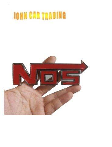 NOS Emblem Logo Car Emblem Logo NOS Nitrous Oxide Rear Trunk Emblem ...