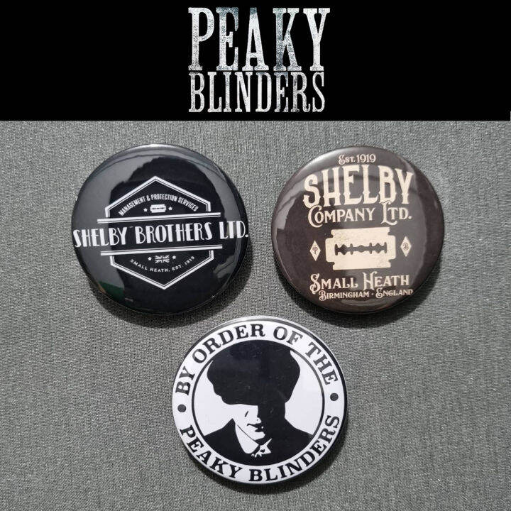 Peaky Blinders Series Button Pins 1.75" | Lazada PH
