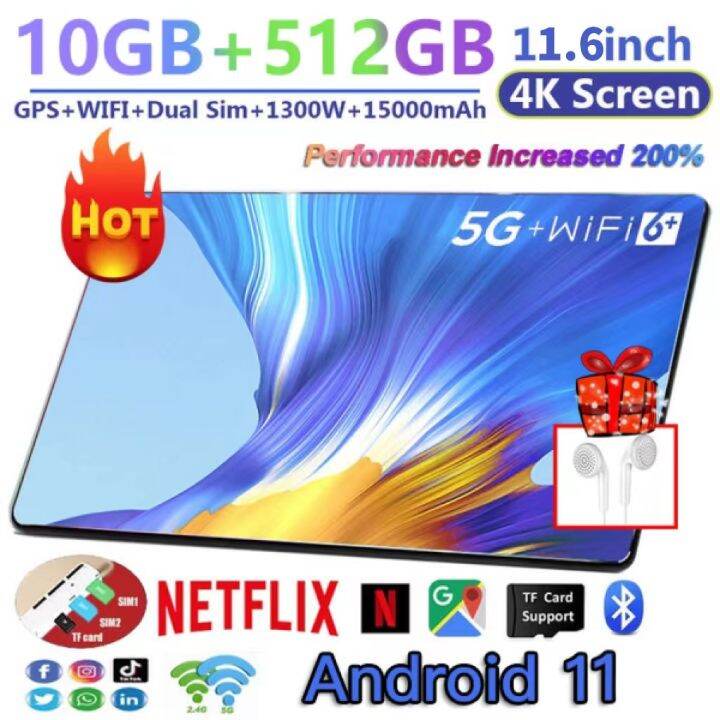 Tablet Pad 5 10 5 Inch Android 11 Tablet 4G 5G WIFI 8800mAh dual tablet-pad-5-10-5-inch-android-11-tablet-4g-5g-wifi-8800mah-dual