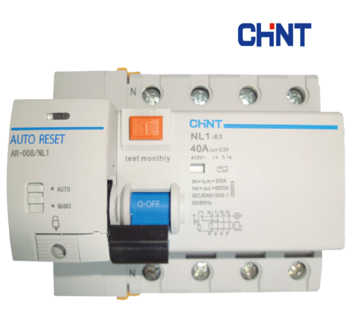 CHINT RCCB 4 pole 30mA | 300mA | 100mA c/w Auto Reset | Lazada