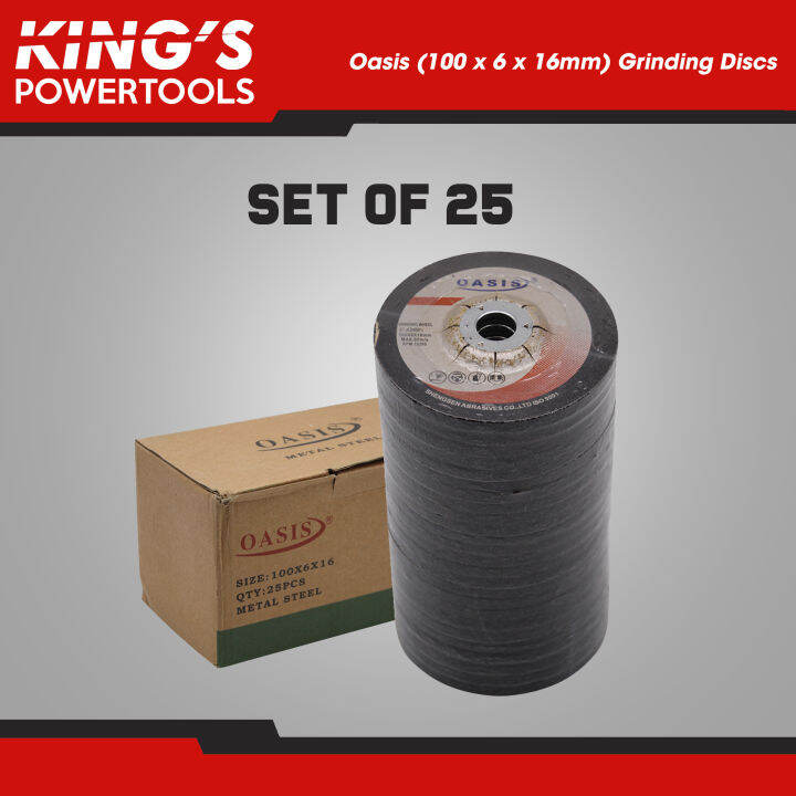 Oasis / MK / Tyrolit / Takuma 4'' Grinding Discs (100x6x16mm [Set of 25 ...