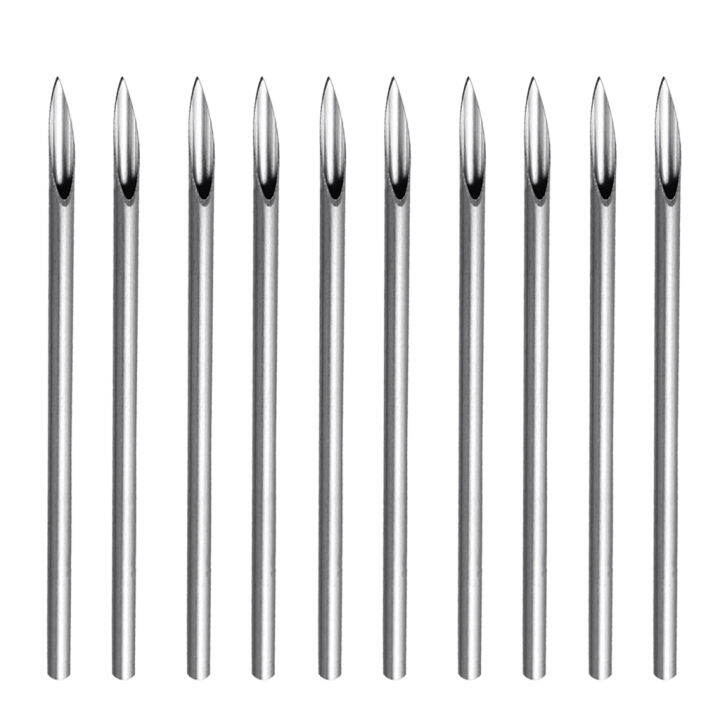 LazaraHome 10x 16G Stainless Steel Sterile Body Piercing Needles For ...