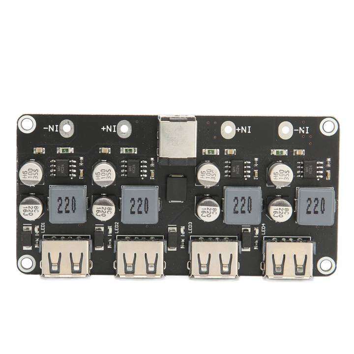 4 Way Fast Charge Module 12V 24V To QC3.0 Power USB Charging Converter ...