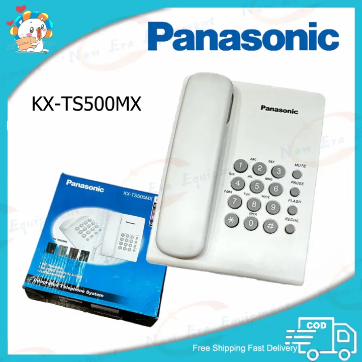 【ขายร้อน】Panasonic เครื่องโทรศัพท์ KX-TS500MX โทรศัพท์บ้านแบบตั้งโต๊ะ โทรศัพท์บ้าน ออฟฟิศ ไม่มี ...