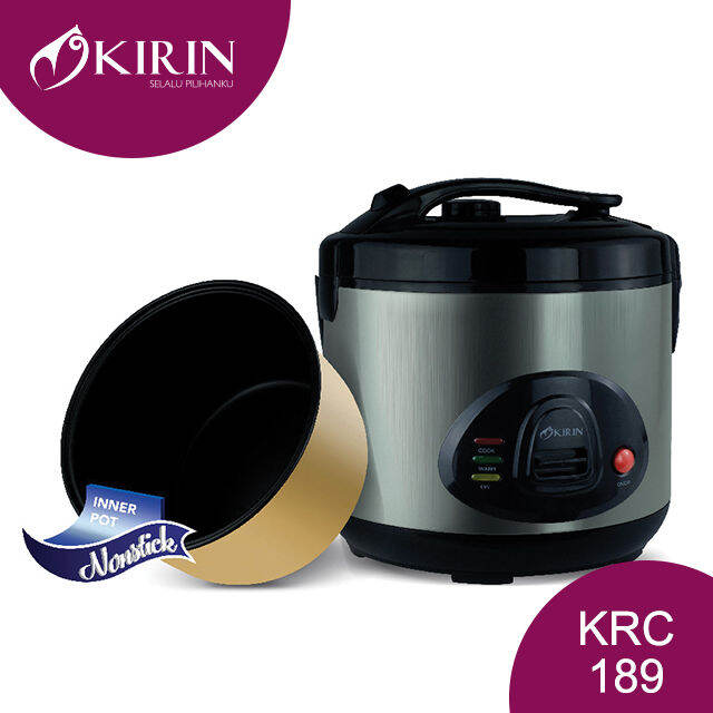 KIRIN RICE COOKER 2.0 LITER | KRC-189 Non-Stick| Penanak Nasi ...