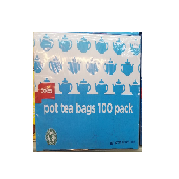 Coles Pot Tea Bags 100 pack 185g | Lazada PH