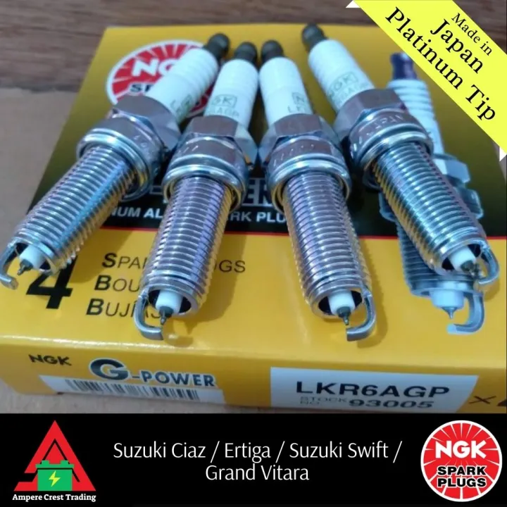 NGK Spark Plug G-Power Platinum Alloy (LKR6AGP) for Suzuki Ciaz ...