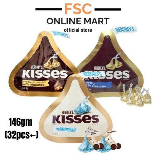 [FSC] Hershey's Kisses Chocolate 146gm (Milk/Cookies/Almond)-(Value ...