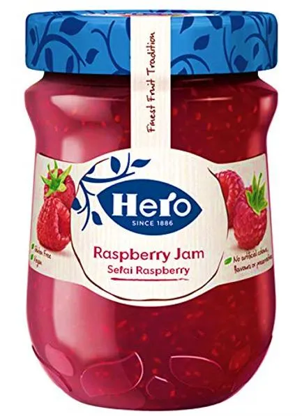 Hero Raspberry Jam เฮโร่ แยม รสราสเบอร์รี่ 340g. | Lazada.co.th