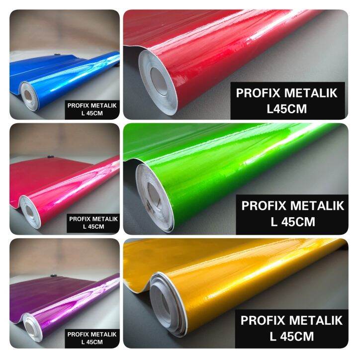 BAHAN POLET SKOTLET WRAPING DECAL MOBIL MOTOR METALIK PROFIX | Lazada ...