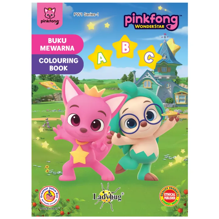 Pinkfong Wonder Star Abc Colouring Book PW1 SERIES 1 | Lazada