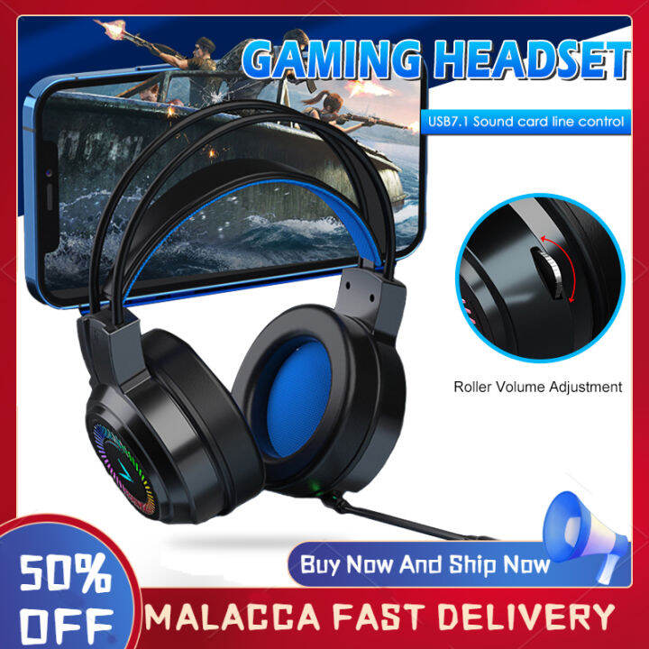 G60 Wired Gaming Headset Noise Cancelling Over Ear Headphone Surround ...