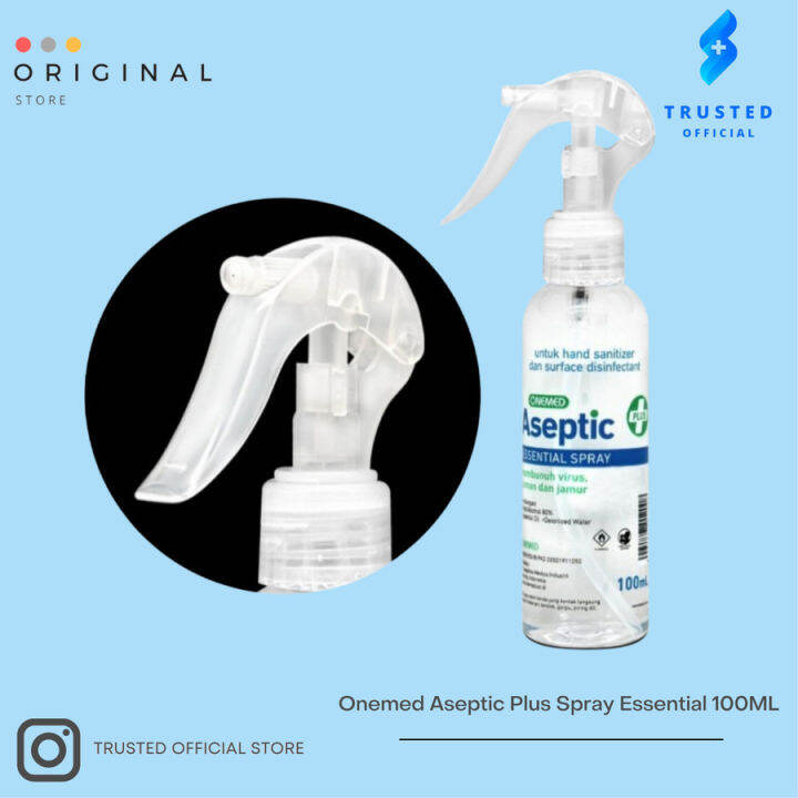 aseptic plus essential spray handsanitizer dan surface disinfektan ...