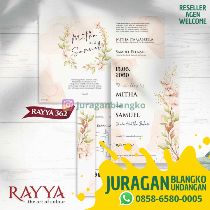 BLANGKO UNDANGAN NIKAH RAYYA 362 JURAGAN BLANGKO | Lazada Indonesia