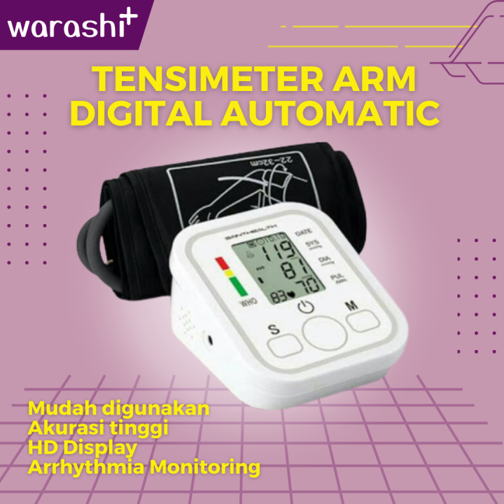 (TERBARU) Tensimeter Digital Alat Tensi Darah Digital Blood Pressure ...
