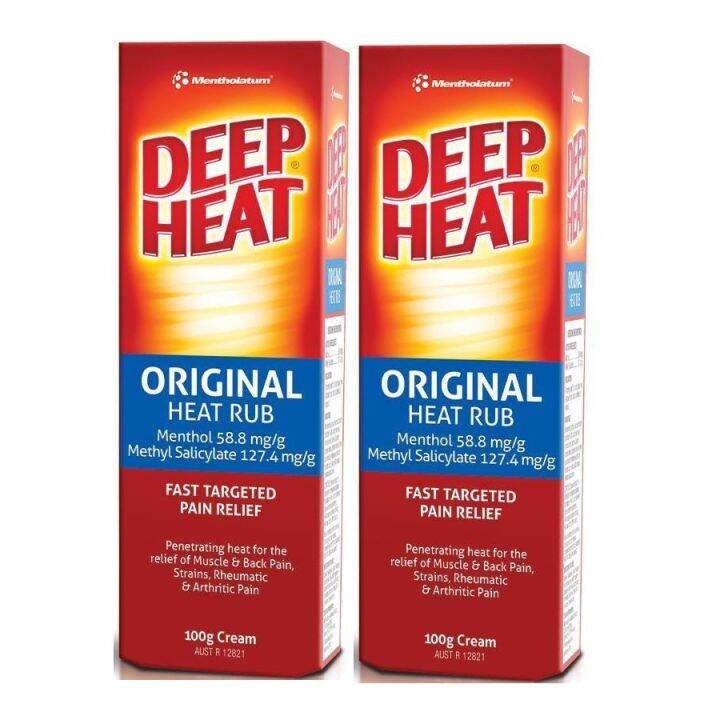 2PCS Australia Deep Heat Rub Gel For Fast Relief Muscular Ache Back ...