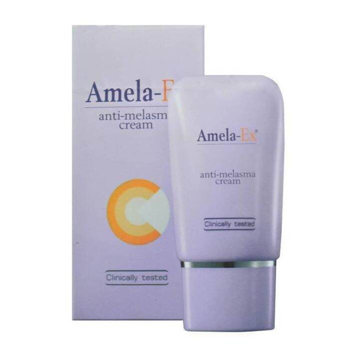 Amela-Ex 30g อเมลา-เอ็กซ์ ครีมทาฝ้า ลดเลือนฝ้า ปรับผิวให้กระจ่างใส ปลอดภัย ไม่ทำลายผิว หลอด ...