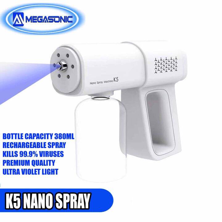 K5 Rechargeable Nano Atomizer spray Disinfection spray Gun Sanitizer machine | Lazada PH