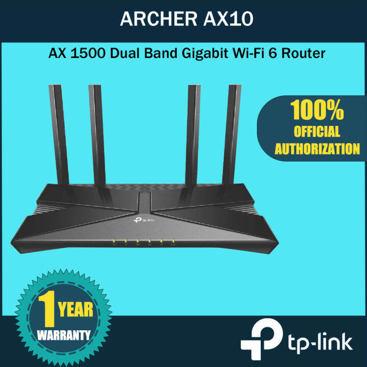 【READY STOCK】TP-Link Archer AX10 Wi-Fi 6 Router - AX1500 Mbps Speed ...