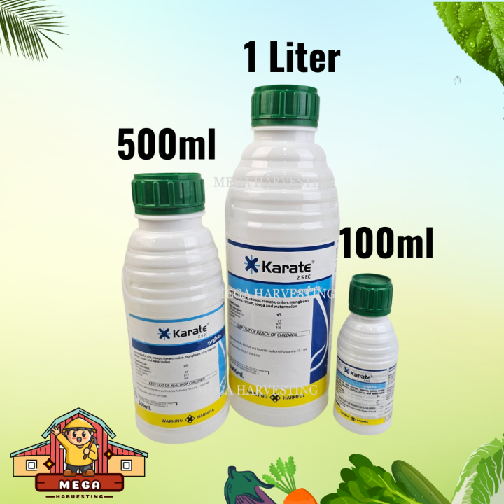 KARATE INSECTICIDE 1L 500ML 100ML FOR CROPS RICE MANGO TOMATO ONION ...
