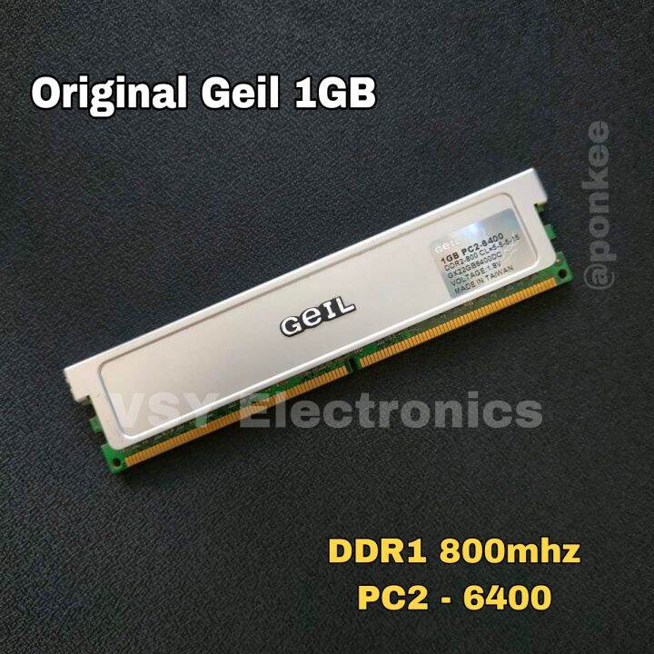 Original Geil 1gb DDR1 800mhz PC2 - 6400 Desktop Computer Memory ...