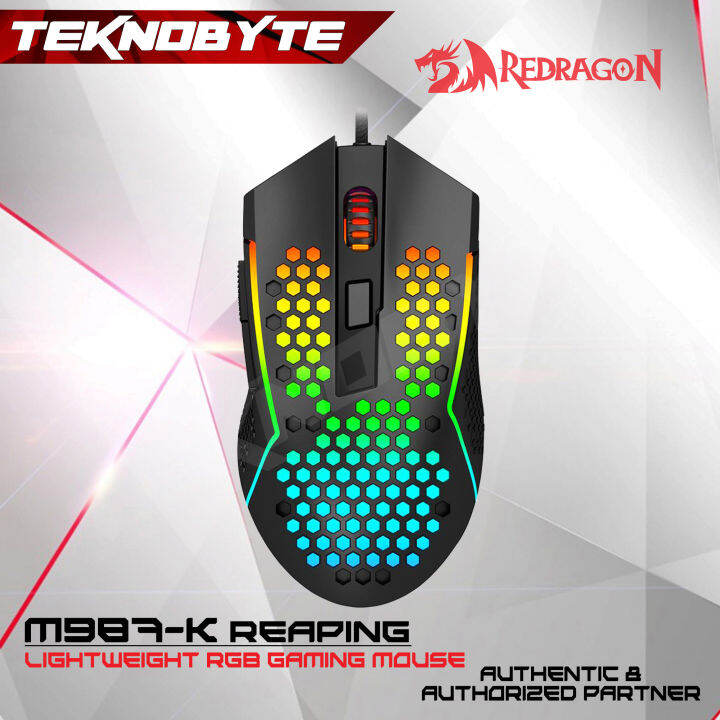 Redragon M987-K Reaping Lightweight Wired Gaming Mouse (Black) | Lazada PH