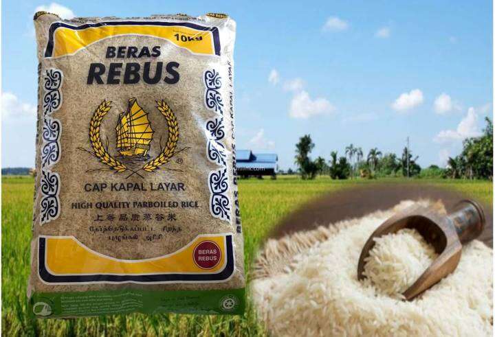 BERAS REBUS INDIA CAP KAPAL LAYAR 10KG | Lazada