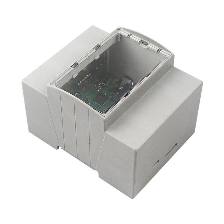 Raspberry Pi 4 ABS Case DIN Rail Mount Large Inner Space Compatible ...
