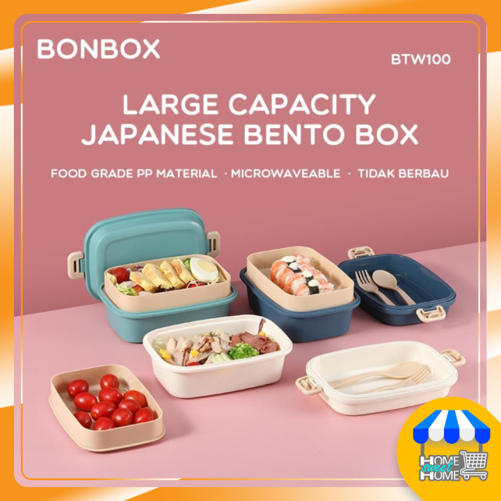Bonbox BTW100 Kotak Makan Lunch Box Susun Tingkat 2 Japanese Style ...