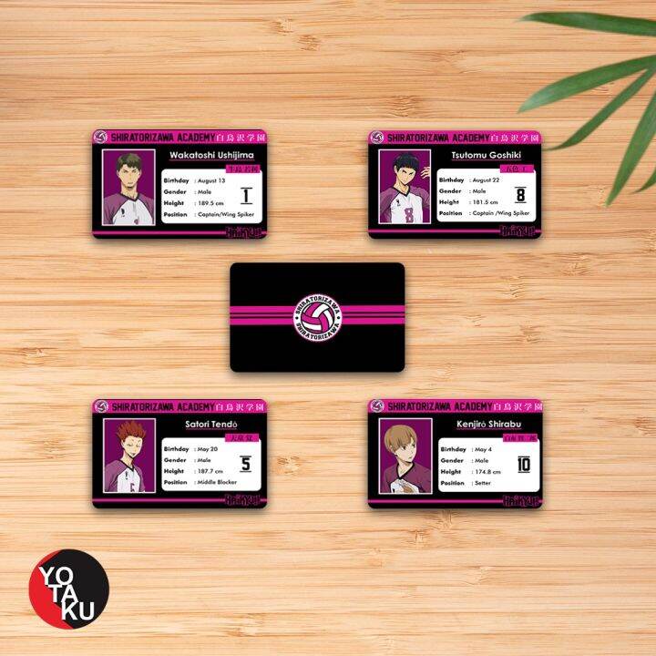 Kartu ID Card Anime SHIRATORIZAWA Bisa Custom Nama YOTAKUSHOP ...