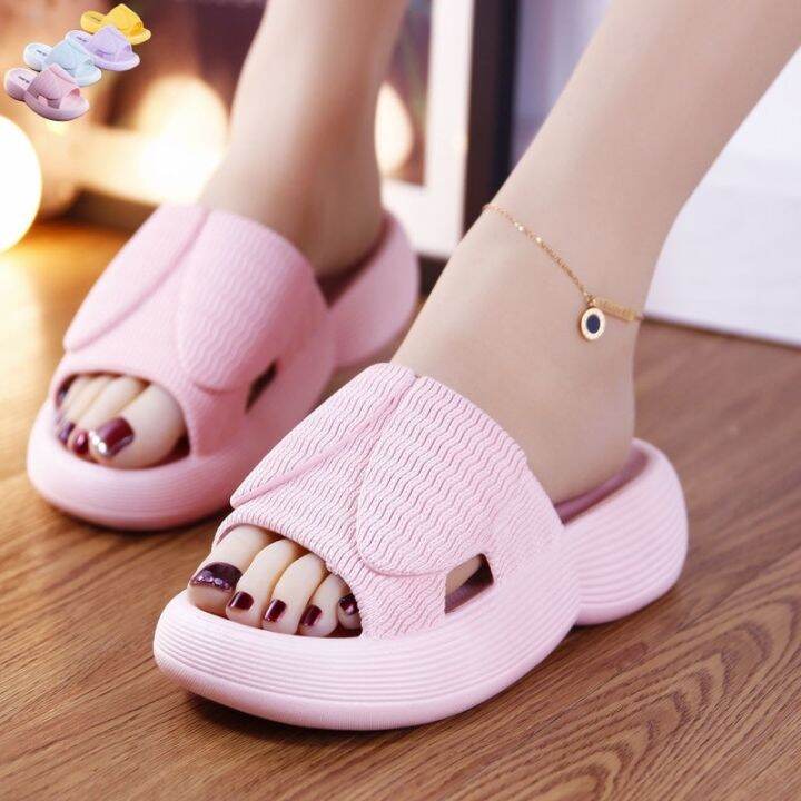 COD DSFSFGRTEHHH Bagong tsinelas Babae tag-araw panloob makapal na ilalim panlabas na slope at ...