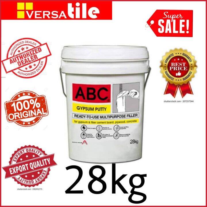 ABC Gypsum Putty 28kg Ready-to-use, Multi-purpose joint filler | Lazada PH