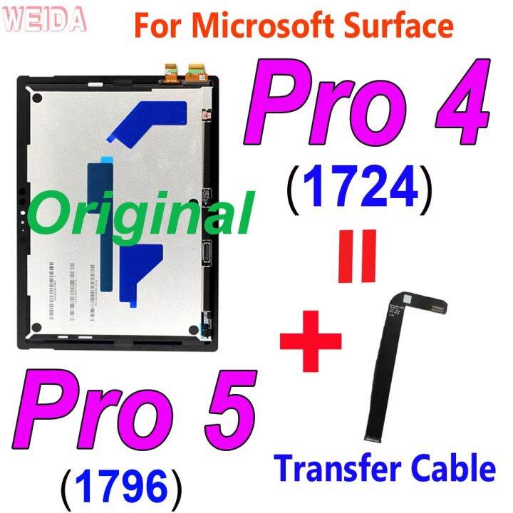 Original LCD For Microsoft Surface Pro 4 1724 Pro 5 1796 LCD Display ...
