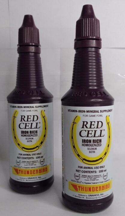[JWR AGRIVET] 2PCS RED CELL 100 ml/ IRON RICH FOR GAMEFOWL ROOSTER ...