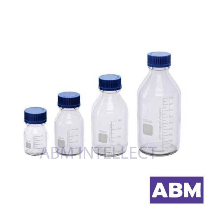 Reagent Bottle Silk Mouth Clear Glass Lab Bottle 100ml / 250ml / 500ml ...