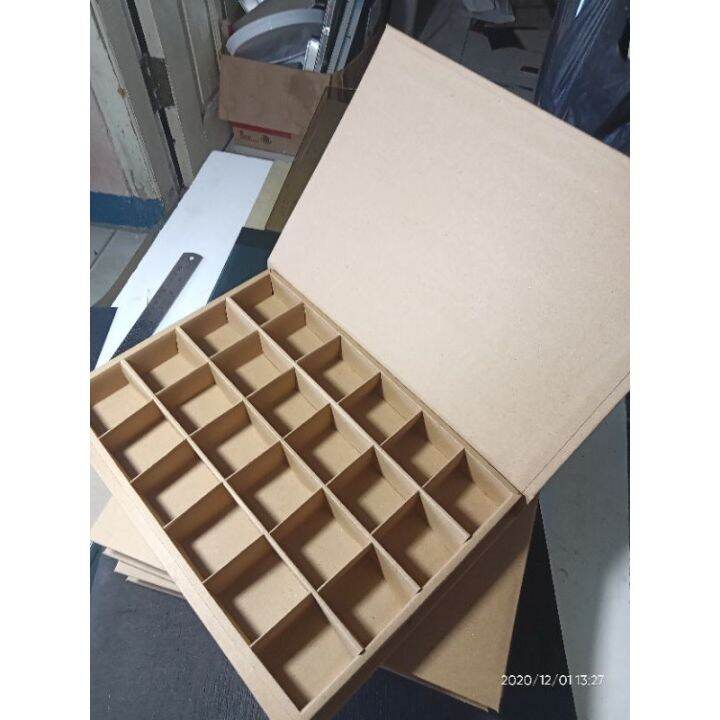Box coklat sekat 20 hardcover/box coklat praline dus coklat hias ...