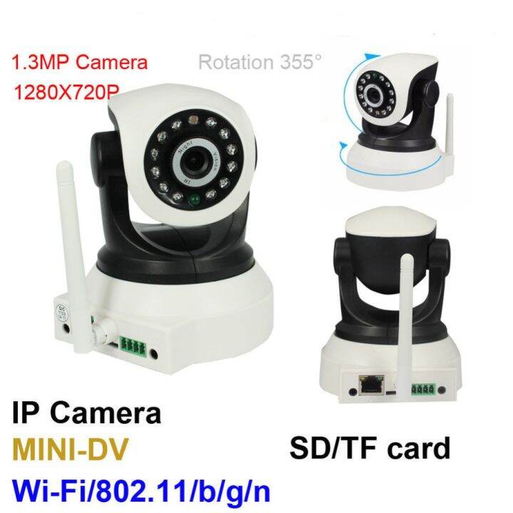 Hd 130w Night Vision Wireless Ip Camera Wifi Plug Play Network Cctv Cam ...