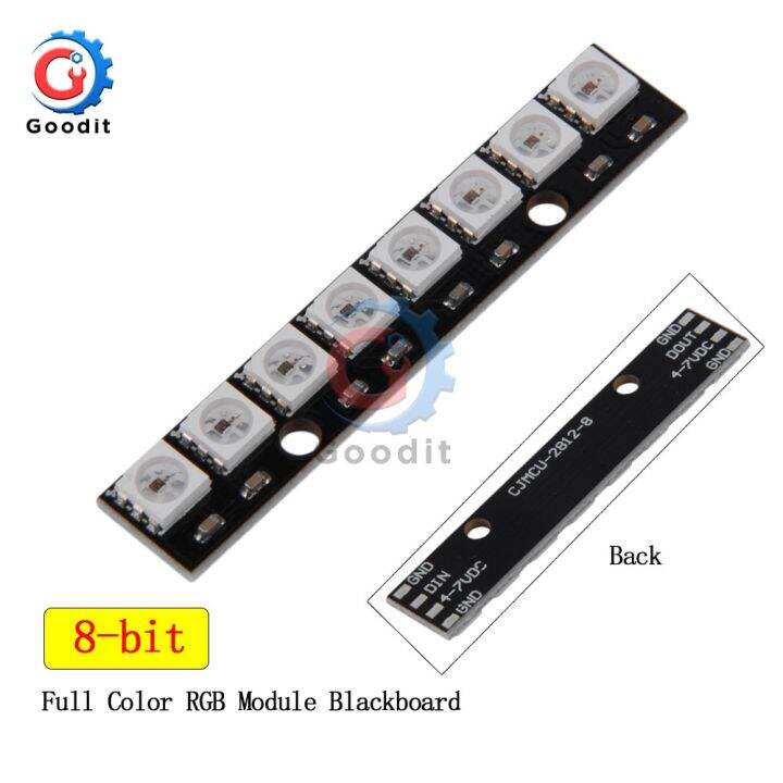 Led strip 8Bit Channel WS2812 5050 RGB 8 LED Light Built-In Full Color ...
