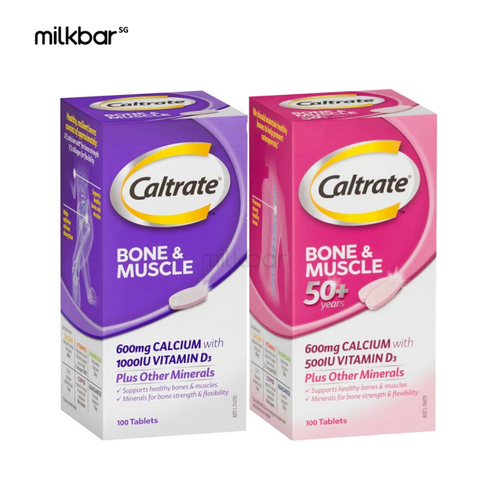 Caltrate Bone And Muscle / Bone And Muscle 50+ 100 Tablets | Lazada ...