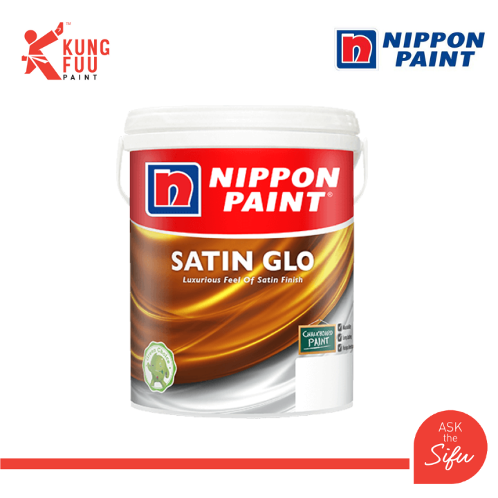 Nippon Paint 1 Litre / 5 Litre / 18 Litre Satin Glo Luxury Color Wall ...