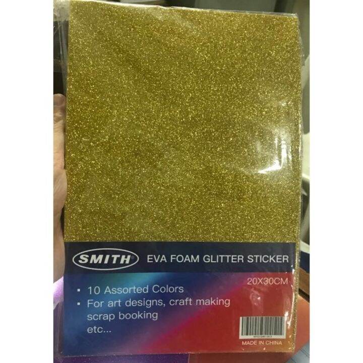 EVA Foam Glitter Sticker Paper Assorted Colors | Lazada PH