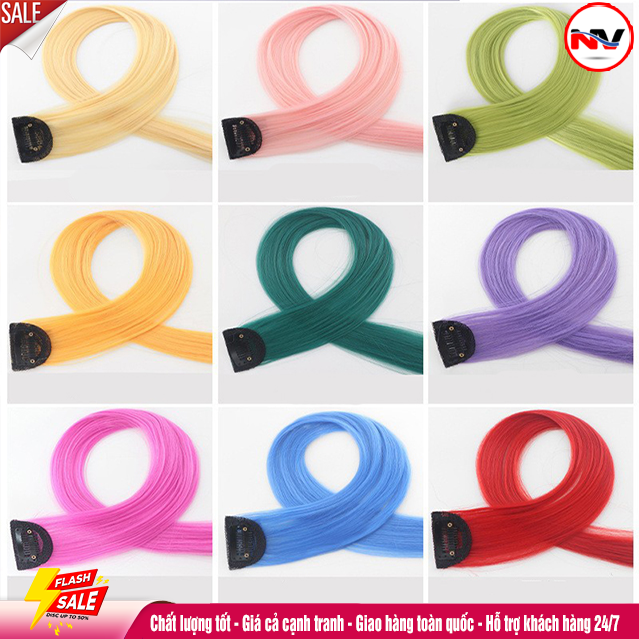 Tép Tóc Phẩy Light Màu, Móc Line Tóc Màu Ombre Phong Cách Hàn Quốc Hot ...