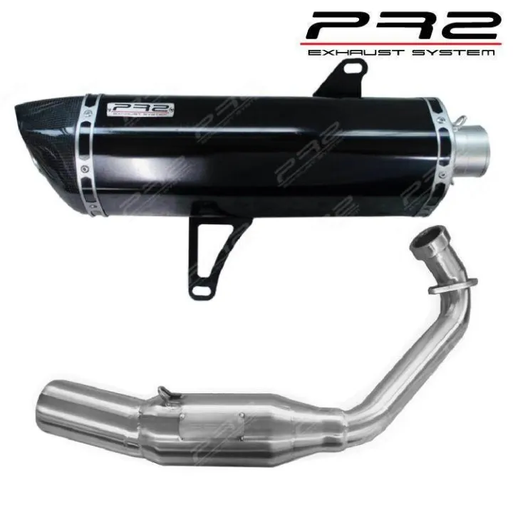 PR2 คอท่อ Full System Powerbomb for YAMAHA X-MAX 300 + PR2 AK BLACK ...