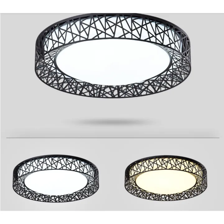 Bird Nest led ceiling light, 3 color changeable, 12-12-24W ceiling ...
